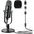 Amazon.com: Mercase USB Condenser Microphone Compatible with PC/MAC/Ps4 ...