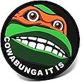 Amazon.com: Cowabunga It is PVC Hook and Loop Morale Patch | Funny ...