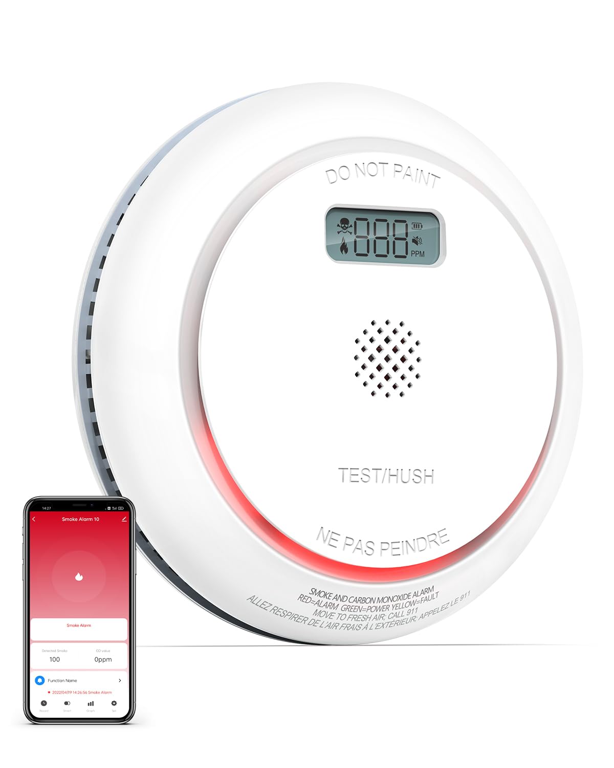 Mua SITERWELL Smoke and Carbon Monoxide Detector, WiFi Smoke Detector ...