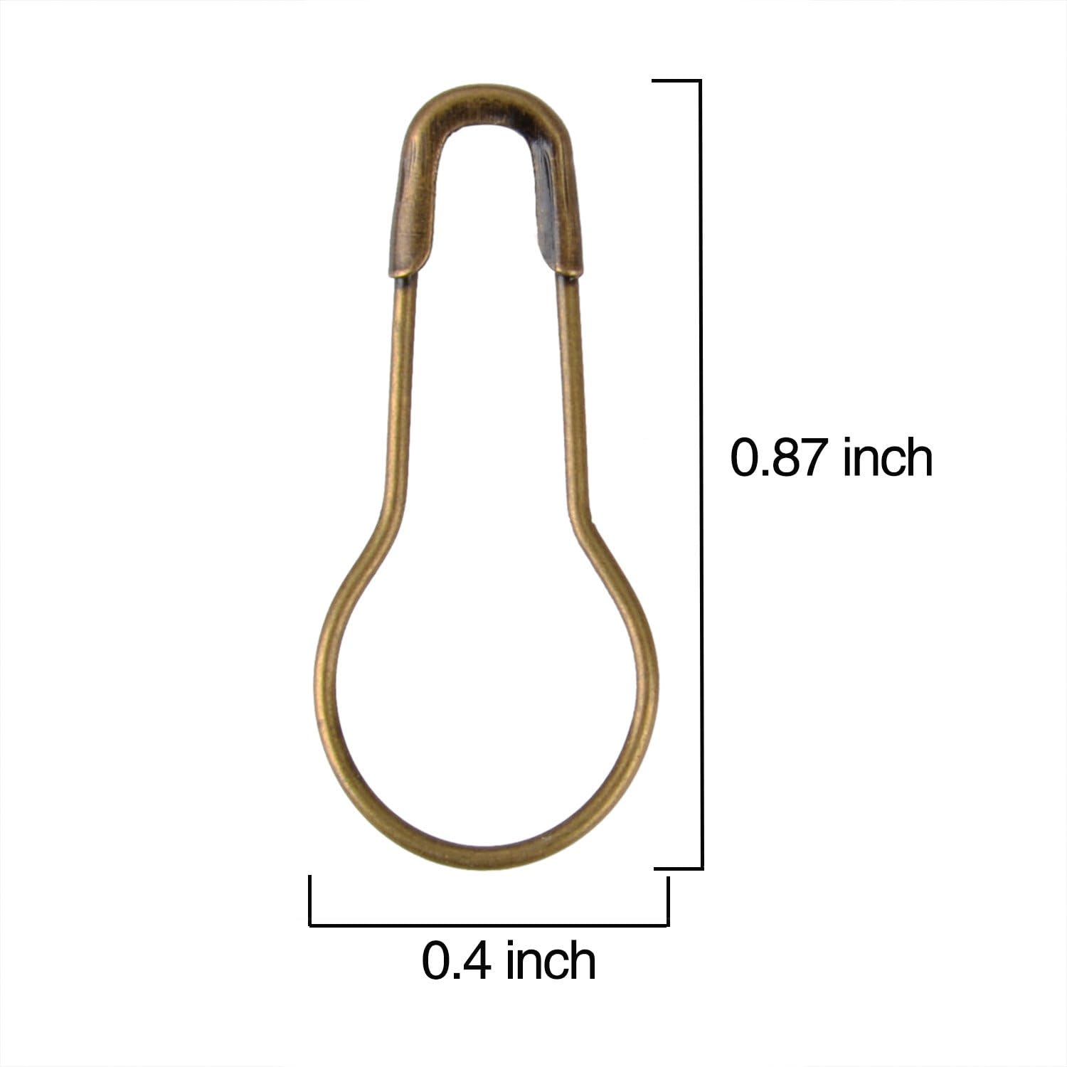 120 Pieces Metal Gourd Safety Pins Calabash Pins Bulb Pins Gourd Hooks ...