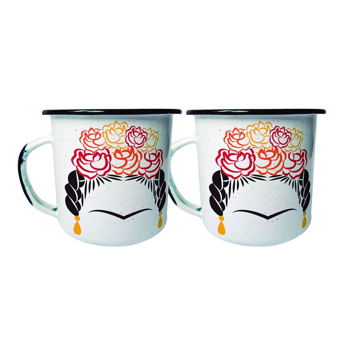 By Mexico Duo Pocillos de Peltre modelo Floreada 360 mililitros: Amazon ...