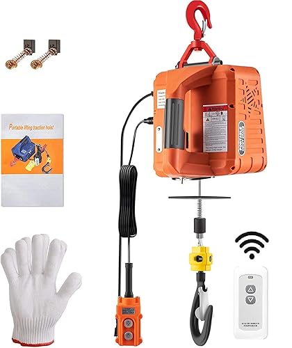 VEVOR Electric Hoist 440LBS With Wireless Remote Control & Single ...