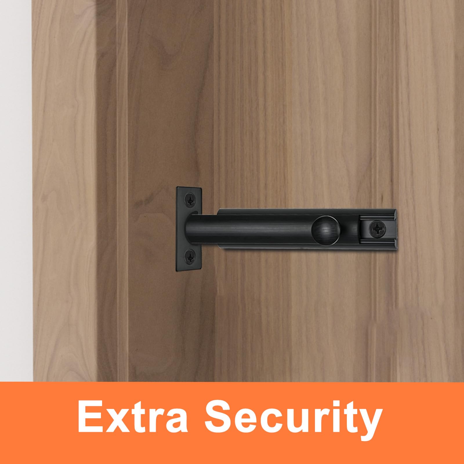 KOVOSCH Solid Brass Surface Bolt 3 Inch, Heavy Duty Concealed Slide ...