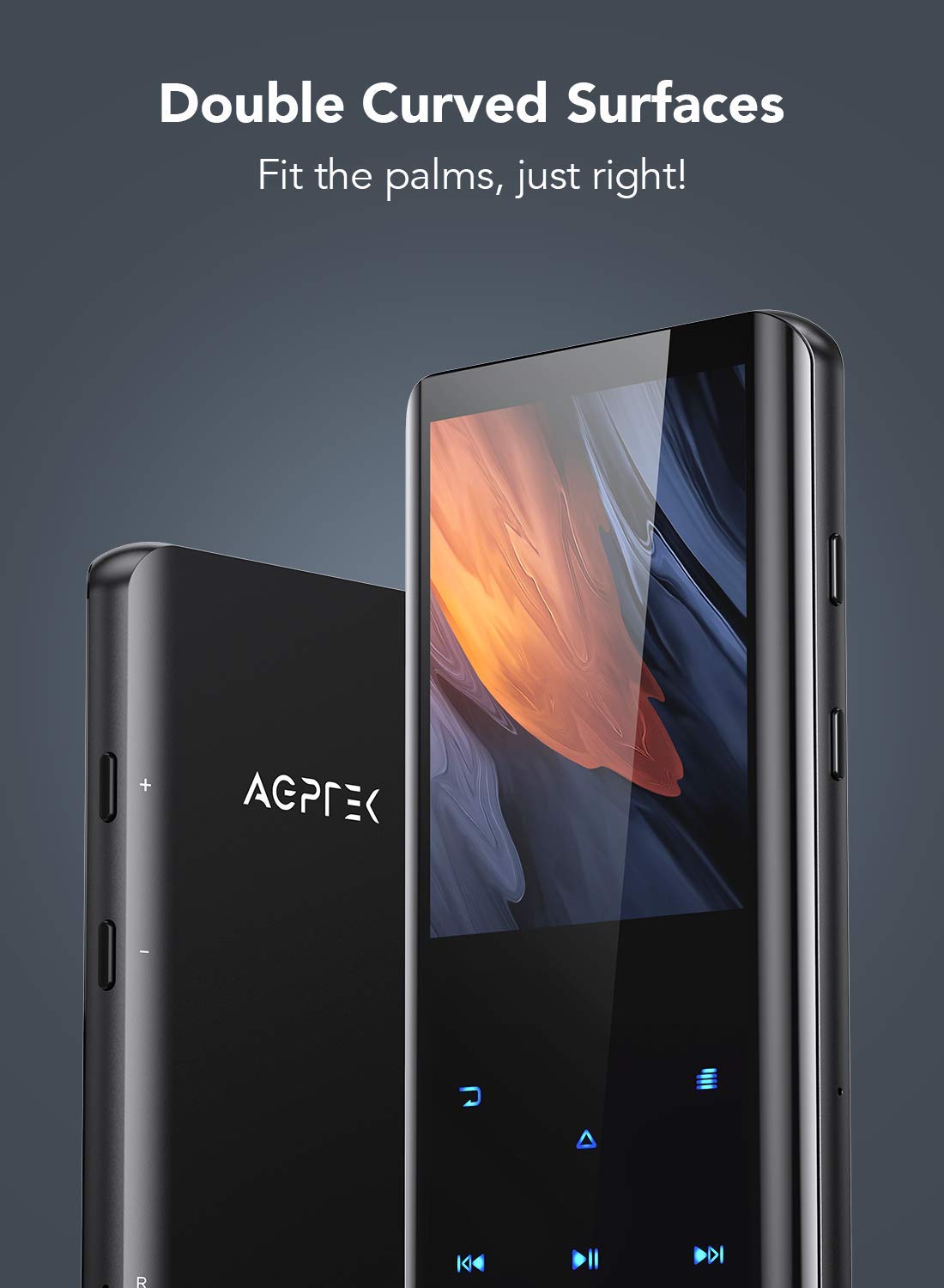 Mua AGPTEK 32GB MP3 Player with Bluetooth 5.3, A19X 2.4" Curved Screen ...