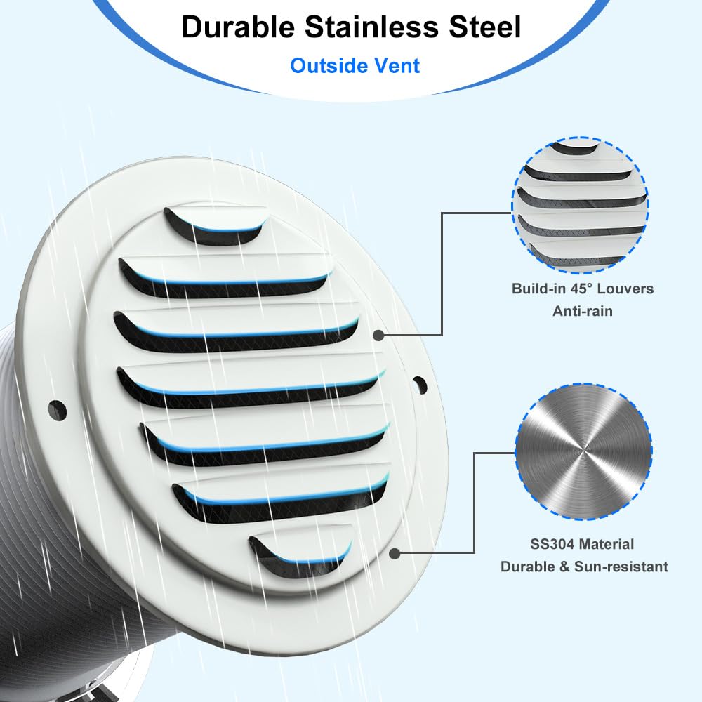 Mua KCVENTSAIR Passive Air Vent 4inch For Fresh Air Environment Energy ...