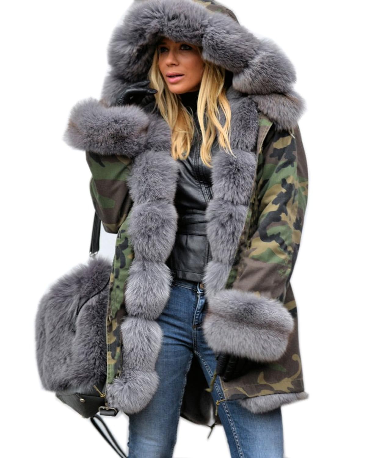 Coats With Fur Hoods For Womens | Han Coats