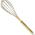 Amazon.com: MAGICLULU Stainless Steel Whisk 13 Inch Long Gold Hand Egg ...