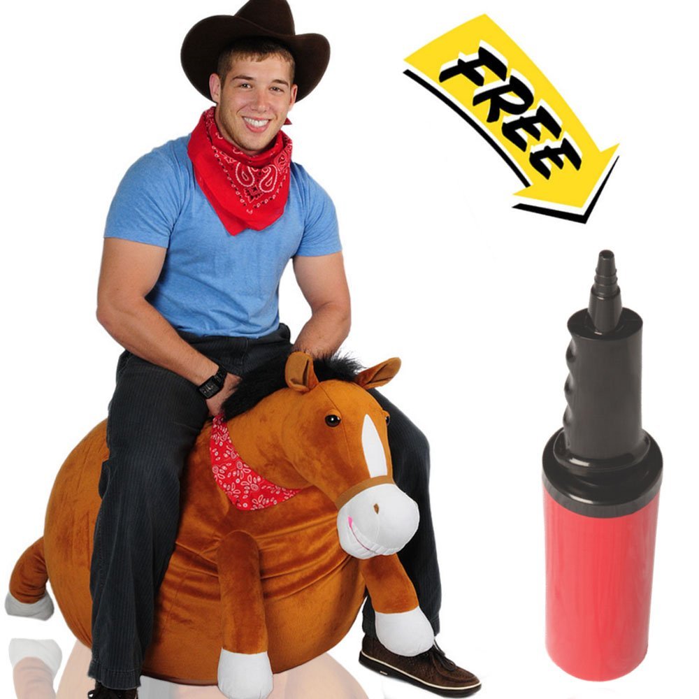 Hoppers Adult Size Plush Horse Hop Ball Hopper Mr Jones Toys