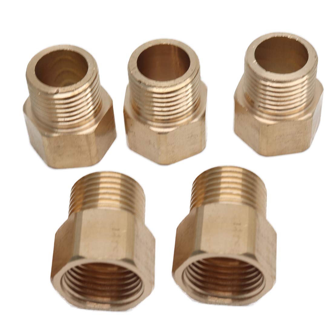 5 PCS Brass 3 8 Male X 1 4 BSP Male Adapter Reducer Business 5-pcs-brass-3-8-male-x-1-4-bsp-male-adapter-reducer-business