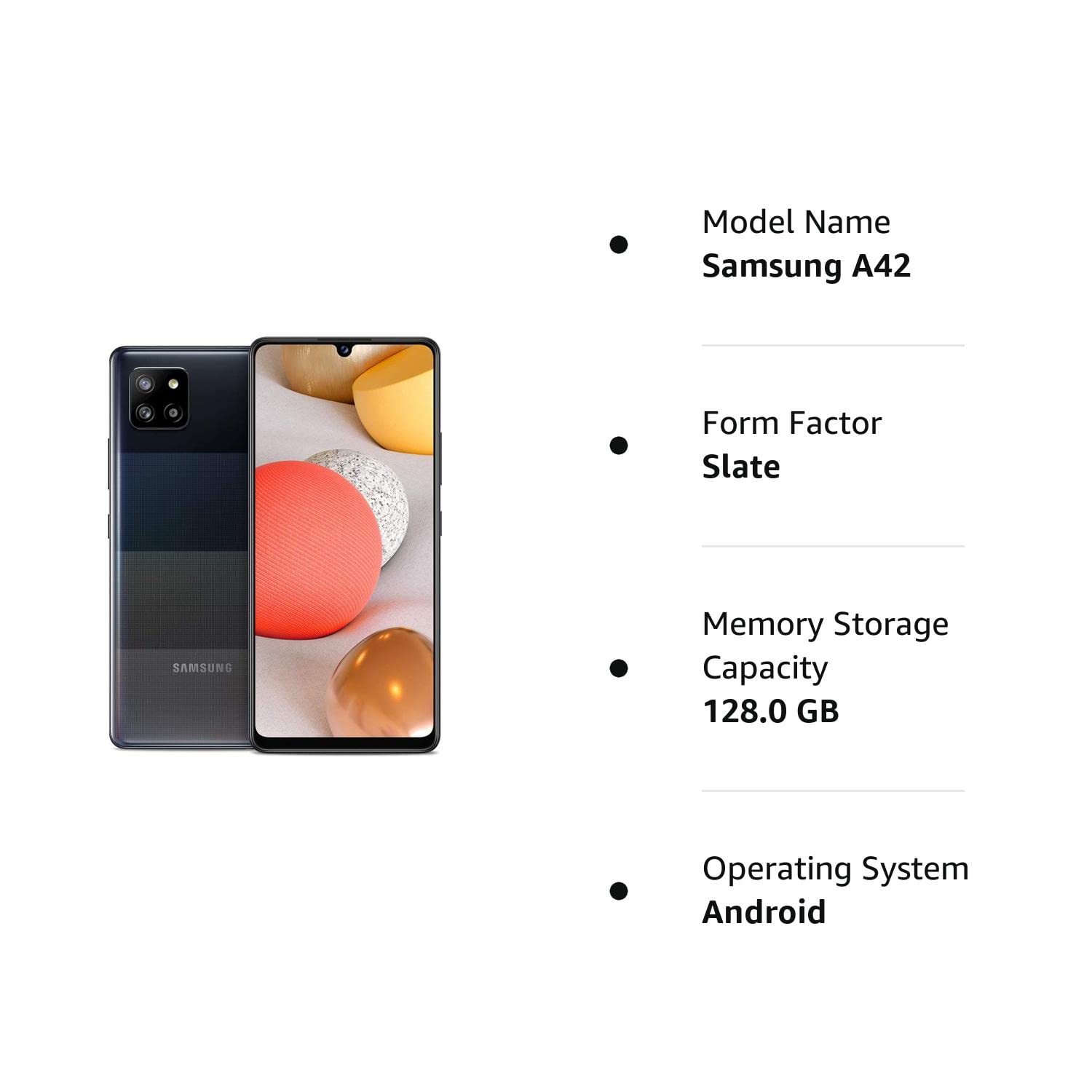 Mua Samsung Galaxy A42 5G, Factory Unlocked, US Version, 128GB, Black (Renewed) trên Amazon Mỹ ...