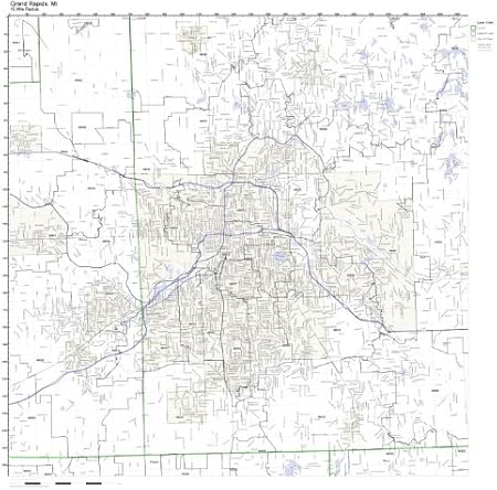 Amazon.com: Grand Rapids, MI ZIP Code Map Laminated: Home & Kitchen