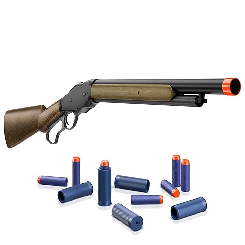 Shell Ejecting Toy Gun, Soft Bullets Toy Shotgun Gun, Lever-Action ...