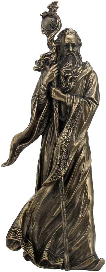 Nemesis Now Merlin Bronze Figurine 28cm, Resin, One Size – BigaMart
