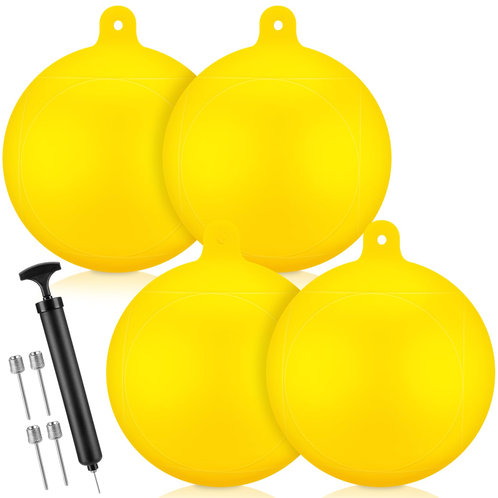 Threehoney 4 Pcs PVC Inflatable Slalom Buoys 8.5 Inches Boat Mooring ...