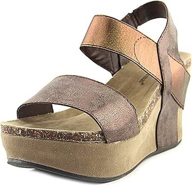 Amazon.com | Pierre Dumas Hester Women's Platform Wedge Open Toe ...