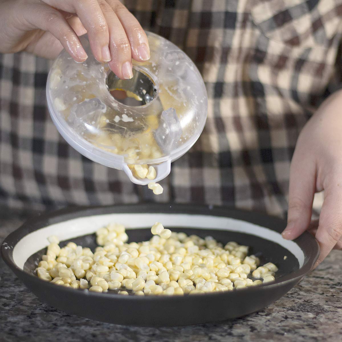 One Step Corn Kerneler, Corn Stripper with Stainelss Steel Blades, Corn ...