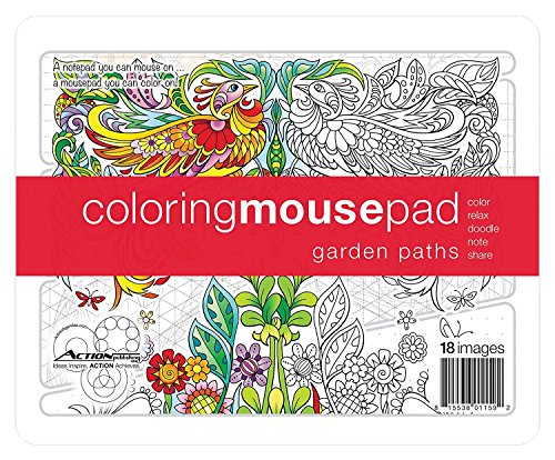 Action Coloring Mousepad Garden Paths Pages For Notes And Coloring ...