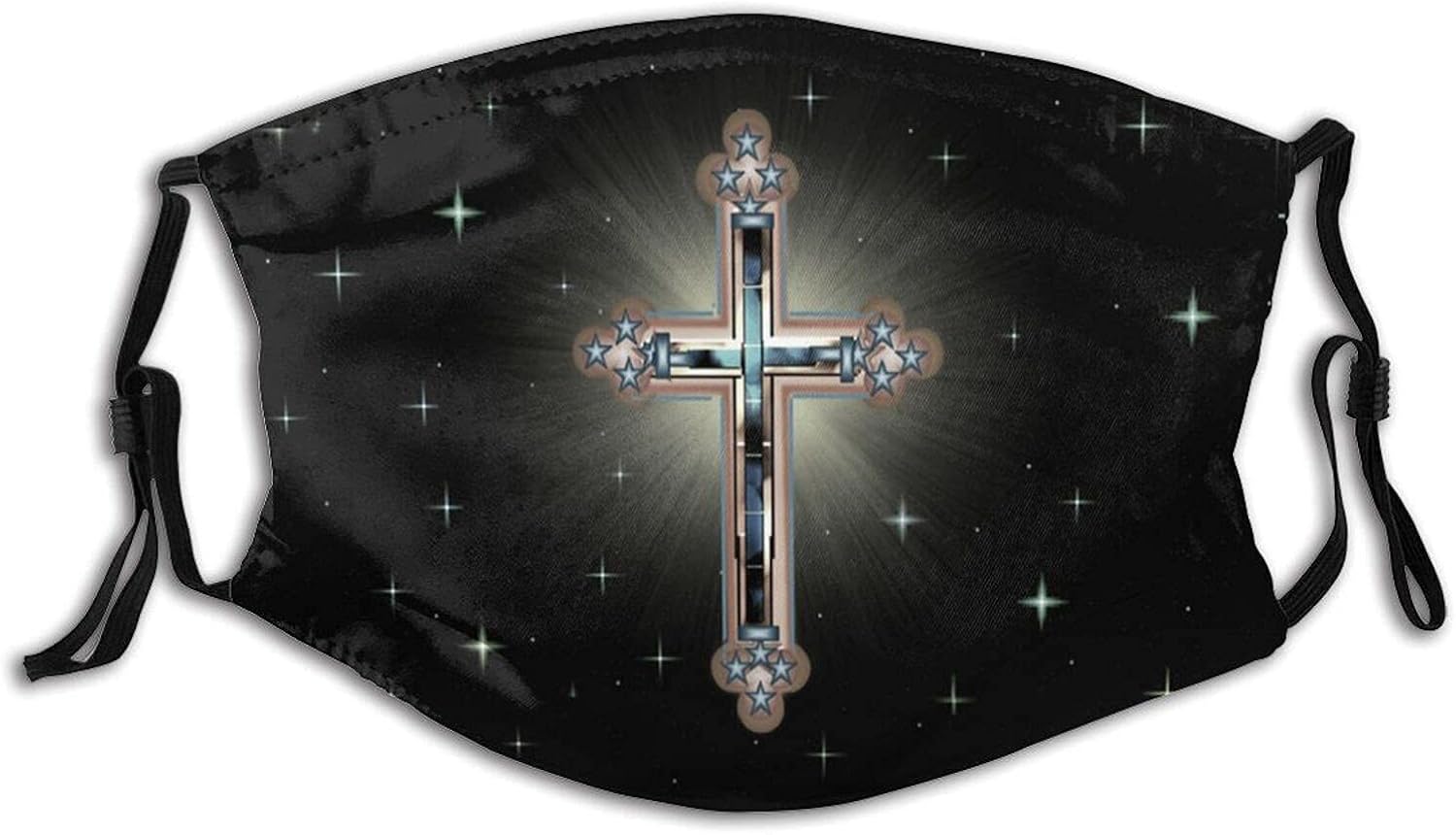 Beautiful Cross Starry SkyJesus Cross Face Mask（with 2 Filters ...