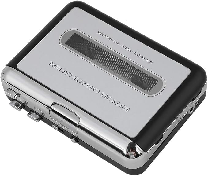 Reproductor de Cassette portátil, convertidor de Cinta a MP3 ...