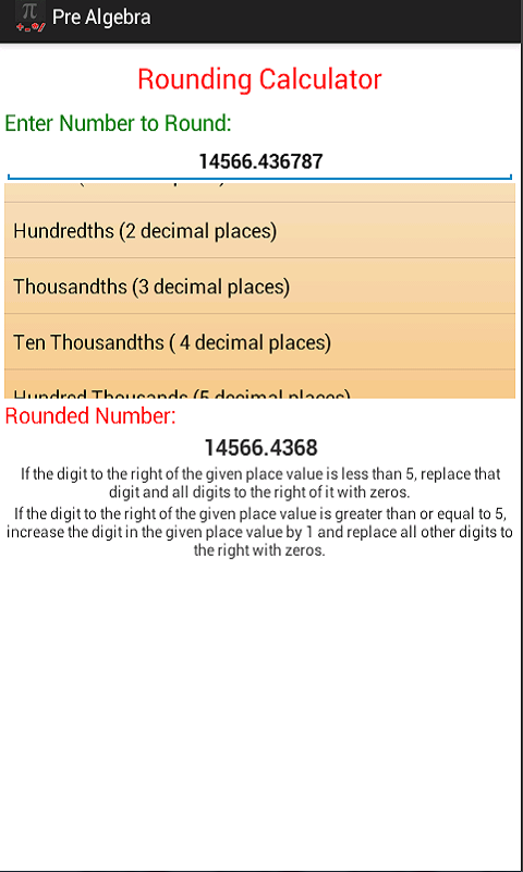 Pre-Algebra Calculator:Amazon.com:Appstore for Android