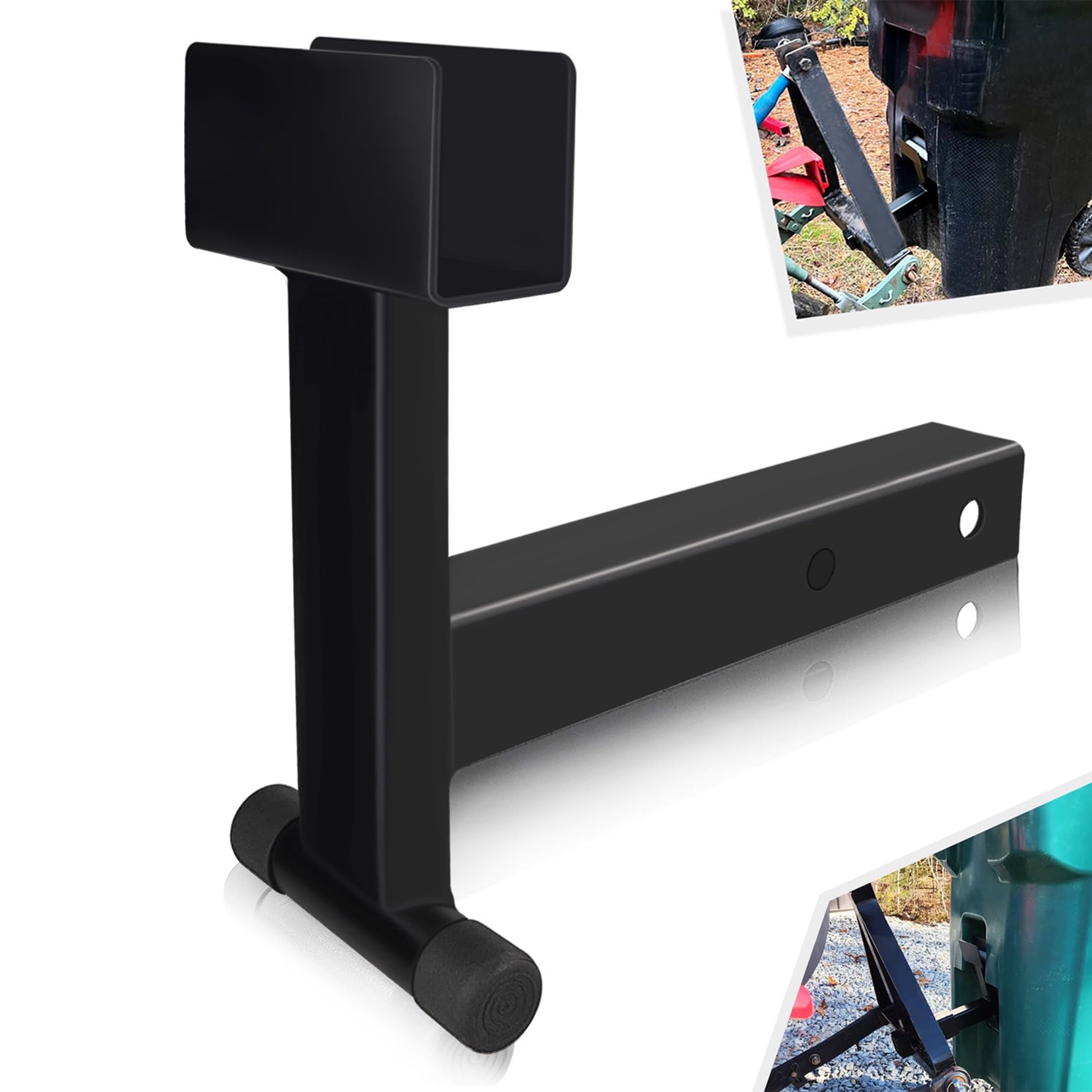 VONLX Trash Can Hauler Grabber with 2 inch Hitch Reciever, Garbage ...