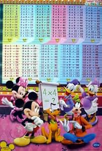 Amazon.com: WM-514 Mickey Mouse and Friends Multiplication table Disney ...
