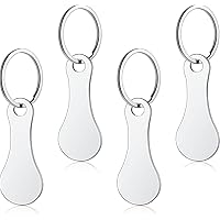 Amazon.com : Tofficu 4pcs Trolley Tokens Key Ring Shopping Trolley Tokens Keychain Release Token ...