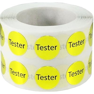 Buy Round"Tester" Dot Adhesive Stickers, 12 Inch Round Labels, 1000 ...