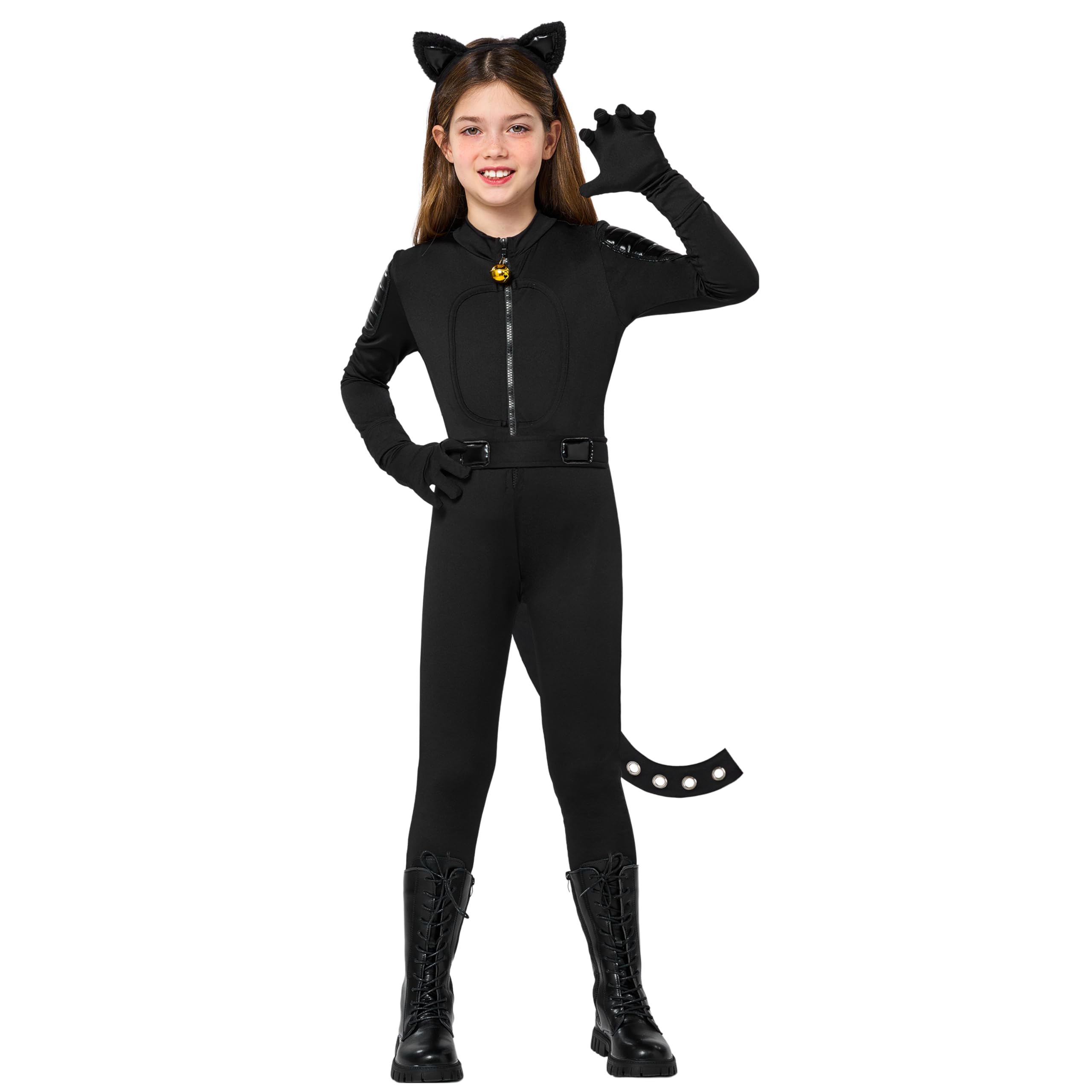 Spooktacular Creations Black Cat Costume for Girls, Kids Black Cat ...