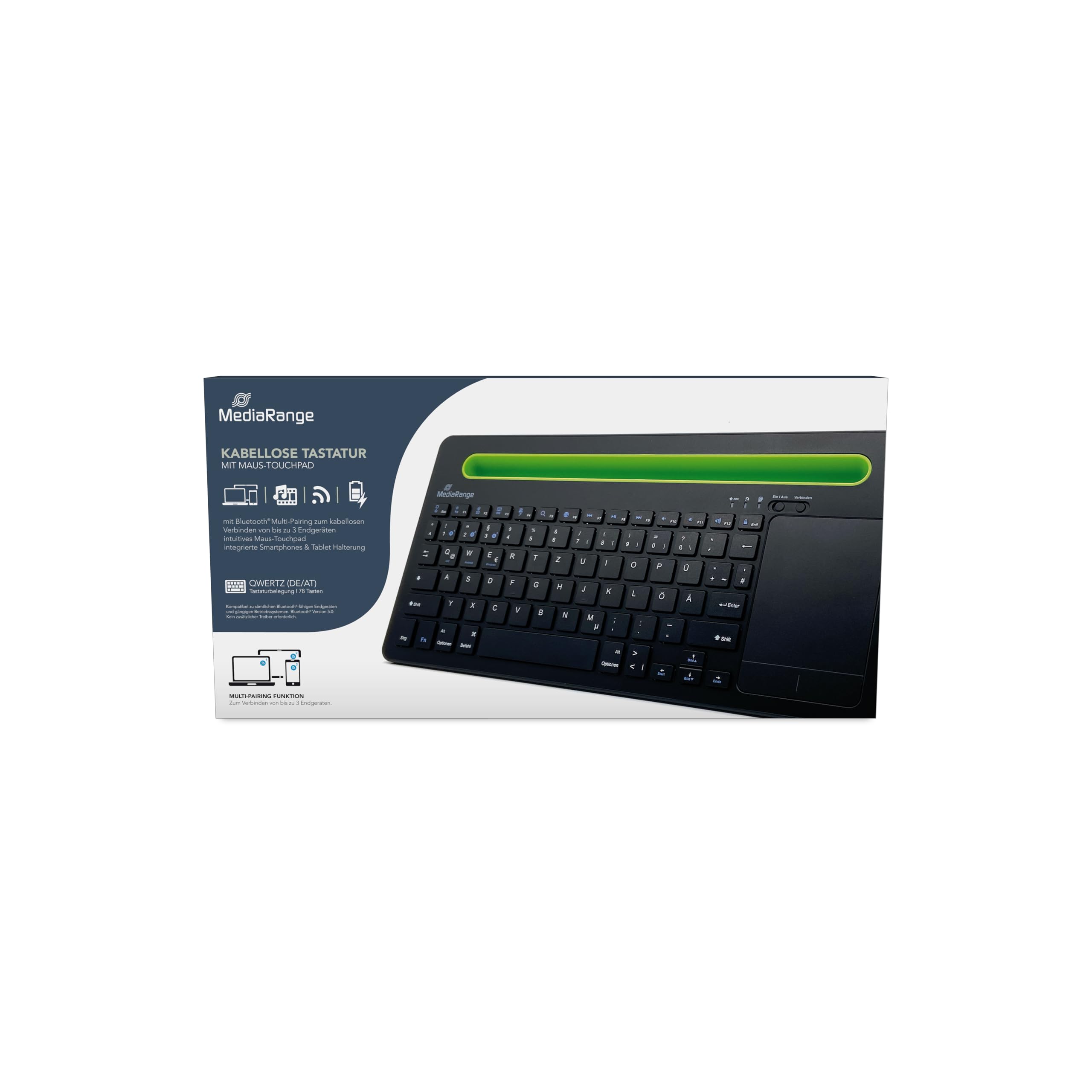 Mua MediaRange, Bluetooth, Compact Multi-Pairing Wireless Keyboard with ...