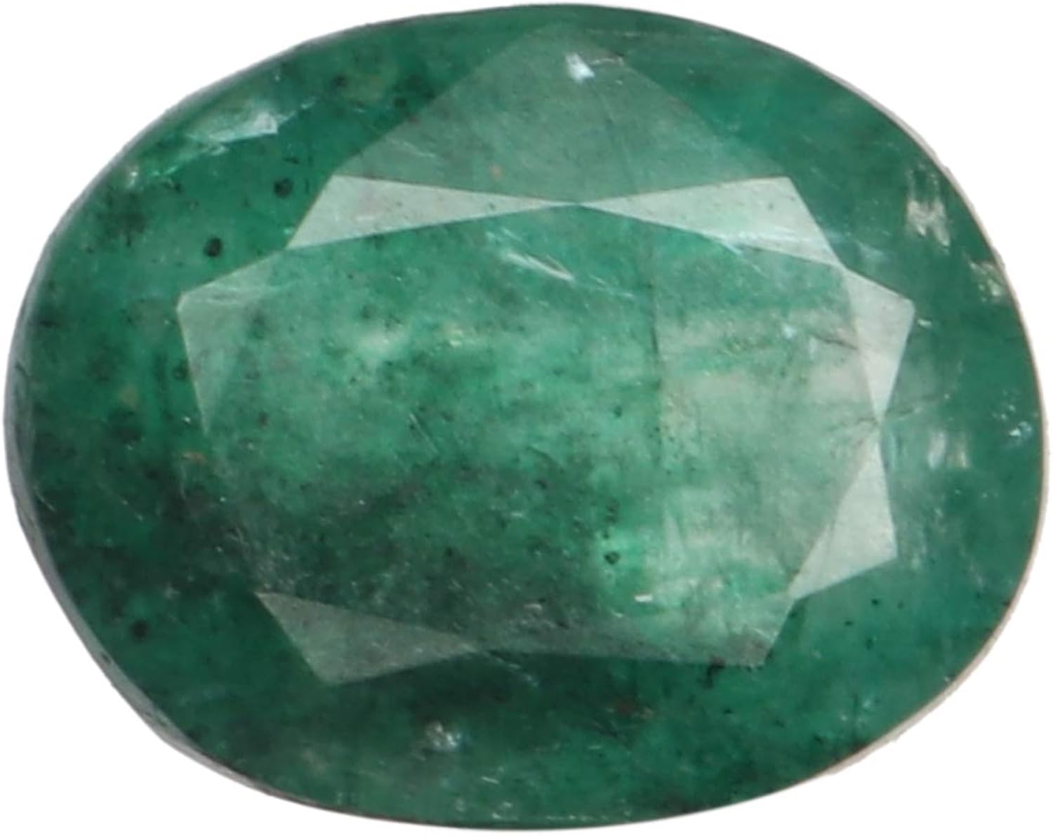 Real Gems Piedra de Esmeralda Verde Natural de Forma Ovalada, Piedra de ...