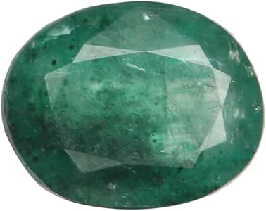 Real Gems Piedra de Esmeralda Verde Natural de Forma Ovalada, Piedra de ...