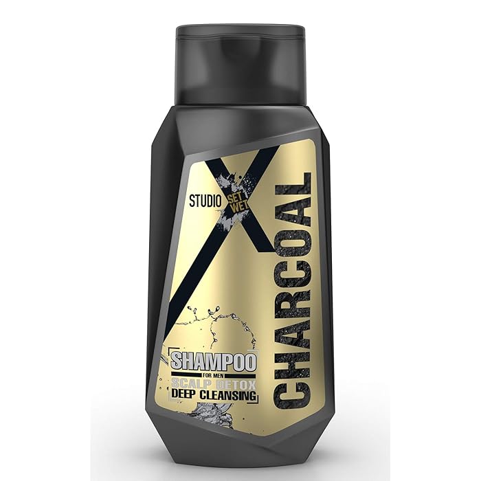 Set Wet Studio X Charcoal Shampoo For Men, 180 ml - Delsheaven