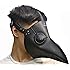 Amazon.com: PartyCostume - Black Plague Doctor Mask - Long Nose Bird ...