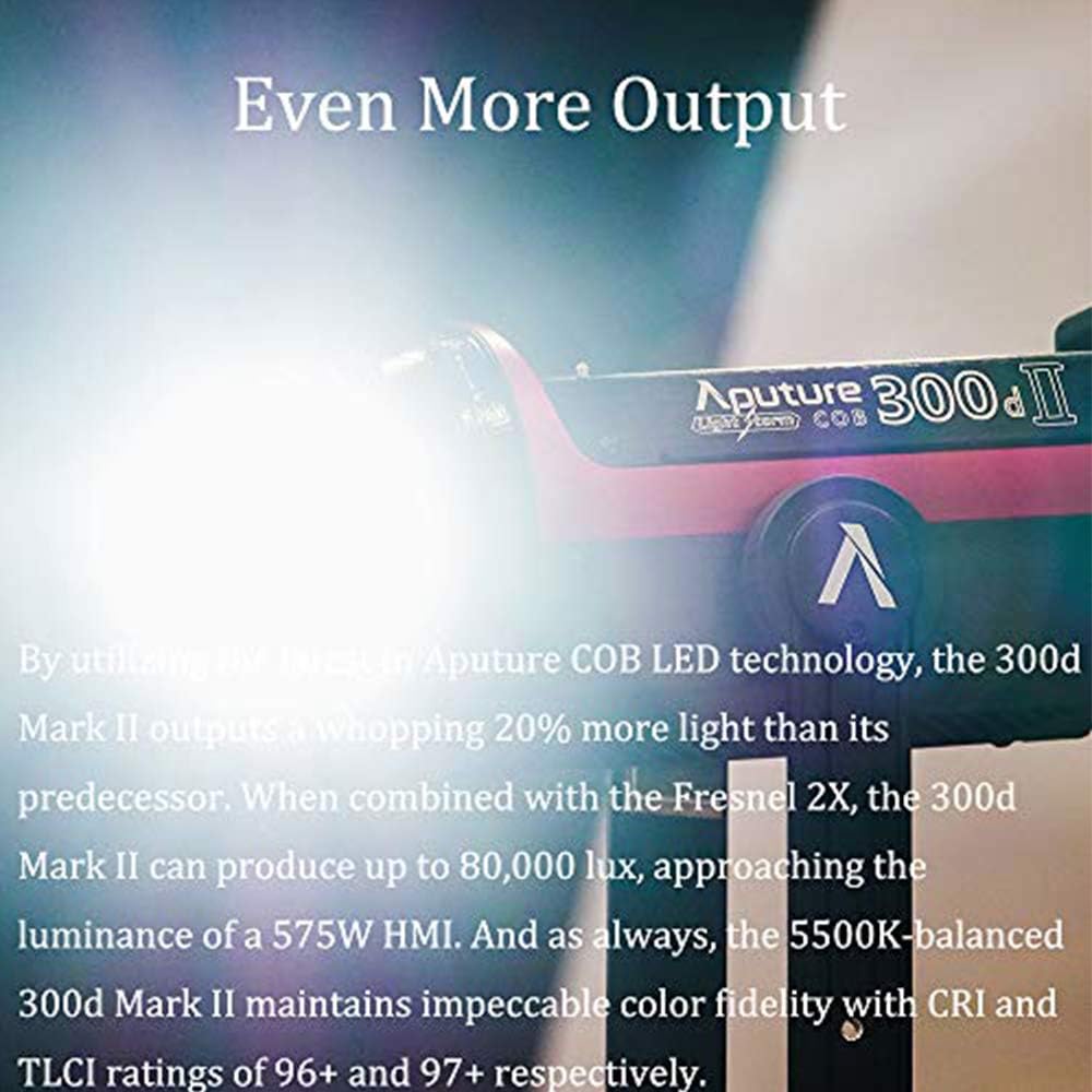 Aputure COB 300D II LS C300d ii Led Video Light CRI96+ TLCI97+ 55000lux ...