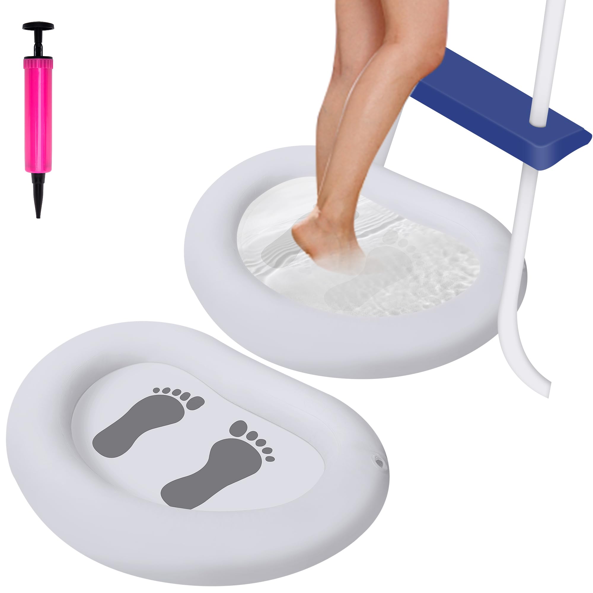 Mua 2 Pack Inflatable Pool Foot Bath Basin-Folding Pool Foot Wash Basin ...