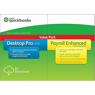 Intuit Quickbooks Desktop Pro 2018 Accounting Software Upgrade