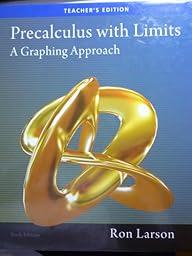 Precalculus with Limits: A Graphing Approach: Ron Larson: 9781111427641: Amazon.com: Books