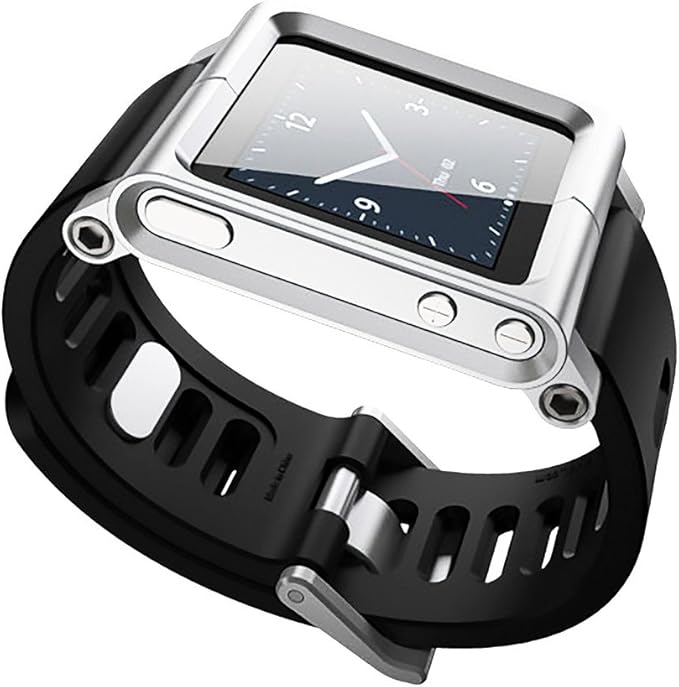 Amazon.com: Multi-Touch Aluminum Watch Band Cover Case for Apple iPod ...