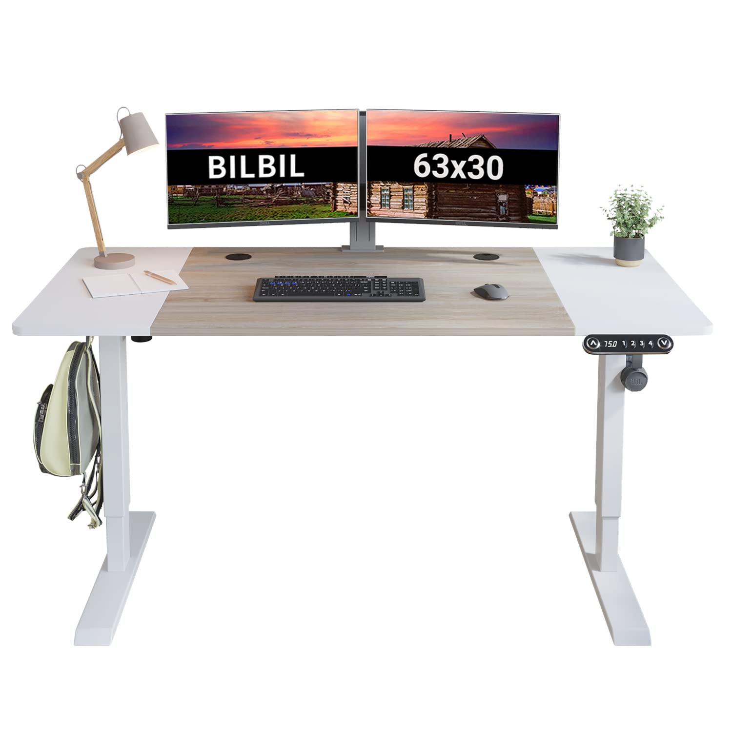 Mua bilbil 63 x 30 Inches Electric Standing Desk, Height Adjustable Sit ...