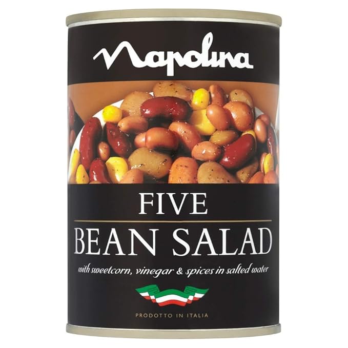 Napolina Five Bean Salad, 400 g, Pack of 12: Amazon.co.uk: Prime Pantry