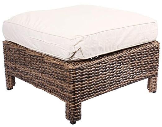 Lounge Garden Footstool Foot Stool Made Of Poly-Rattan 59 x 59 x 29 cm ...