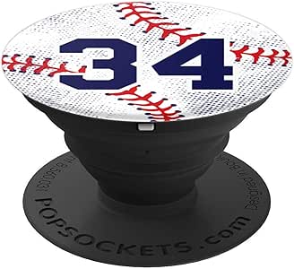 Amazon.com: Baseball Number 34 Player Uniform 34th Birthday Blue Zx
