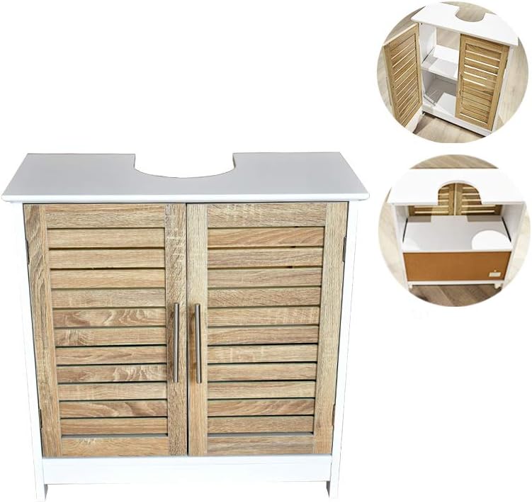 BM 4007 Mobiletto Sottolavabo/Armadietto Sottolavabo, W60xD30xH60cm ...