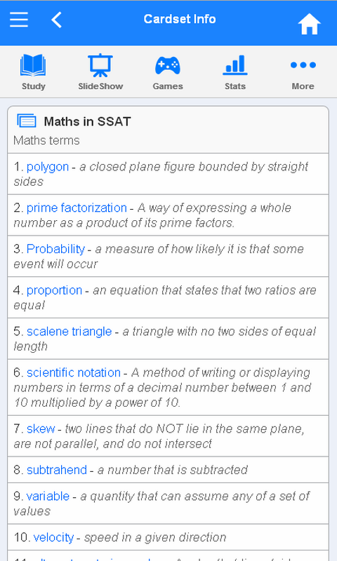 SSAT Flashcards:Amazon.com:Appstore for Android