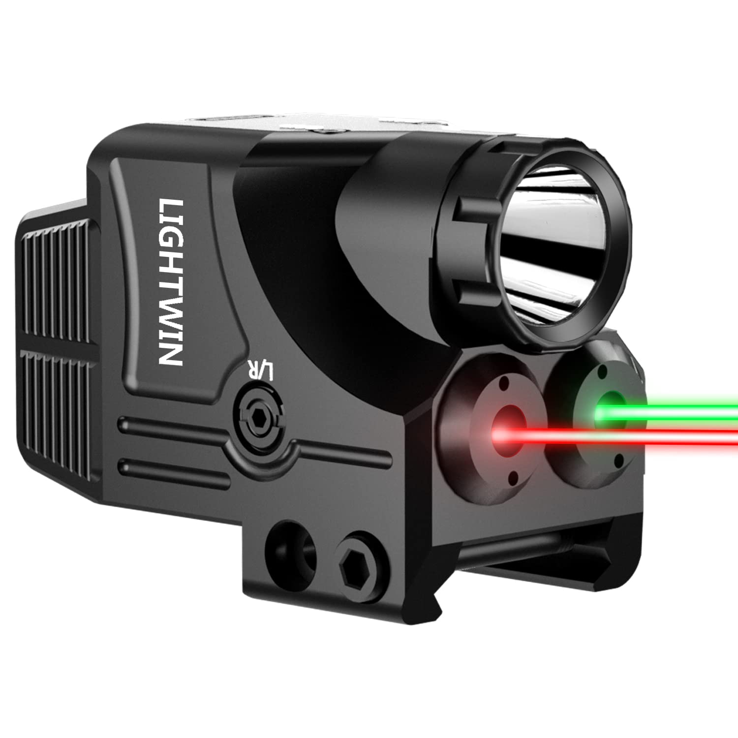 LIGHTWIN Red & Green Laser Beams 600 Lumens Rechargeable Combo for ...