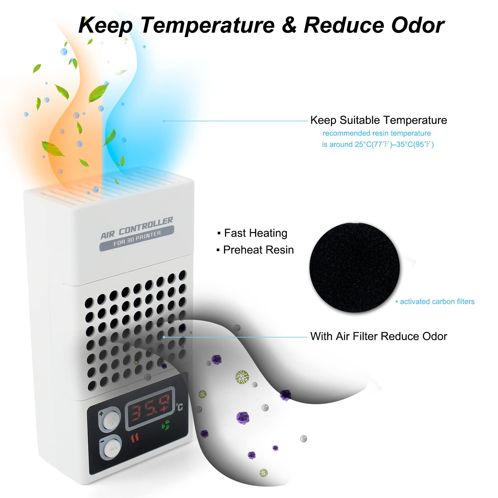 Mua Bilway Resin LCD 3D Printer Heater, Thermostat Temperature ...