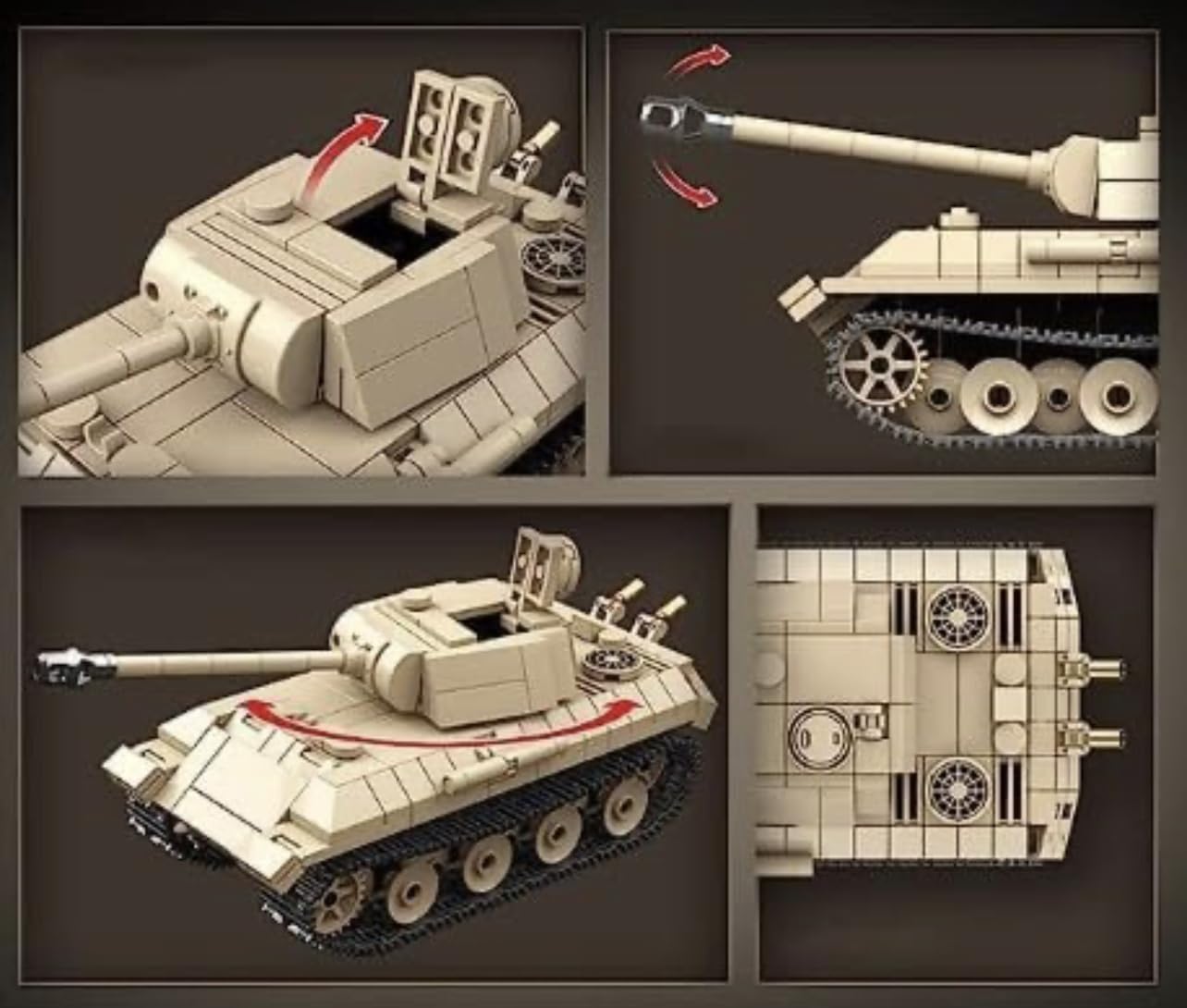 Mua General Jim's Military Themed WW2 Building Blocks Tank Sets for ...