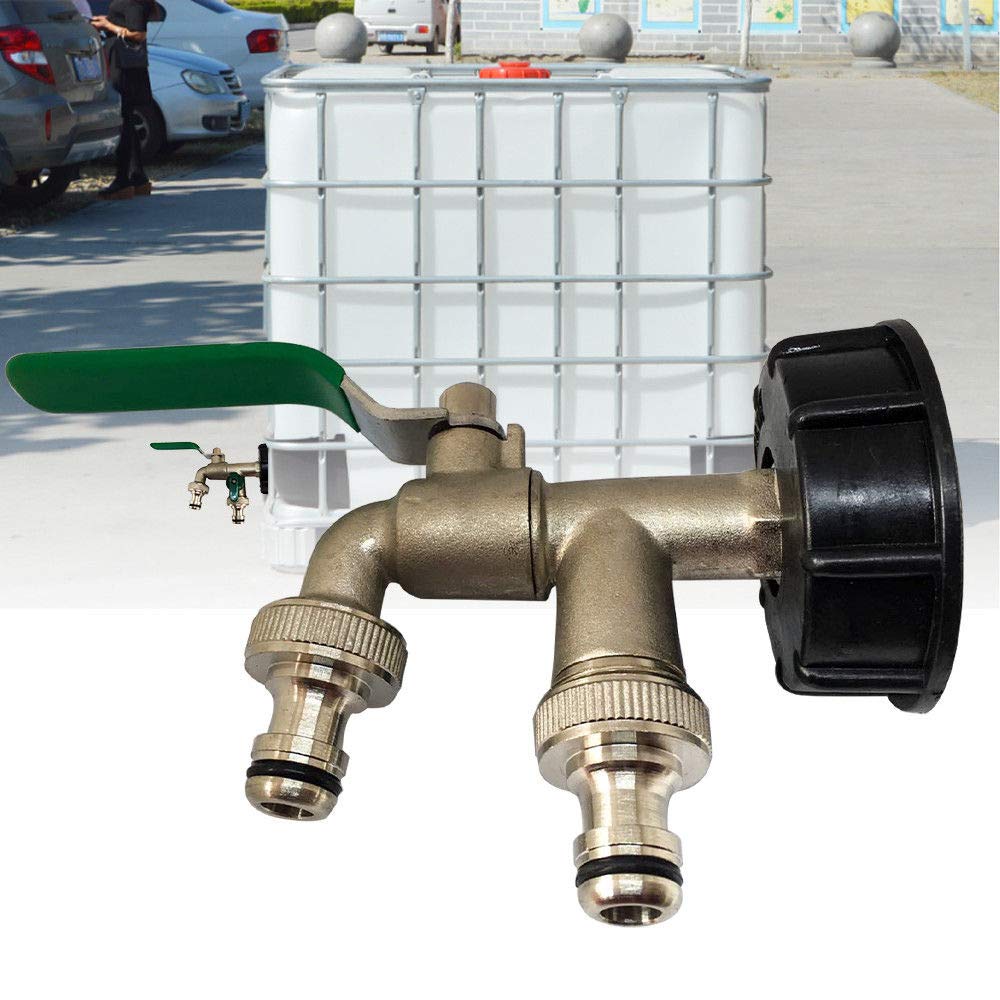 BE-TOOL IBC Tank Adapter, Dual -Heads IBC TOTE TANK DRAIN ADAPTER S60X6 ...