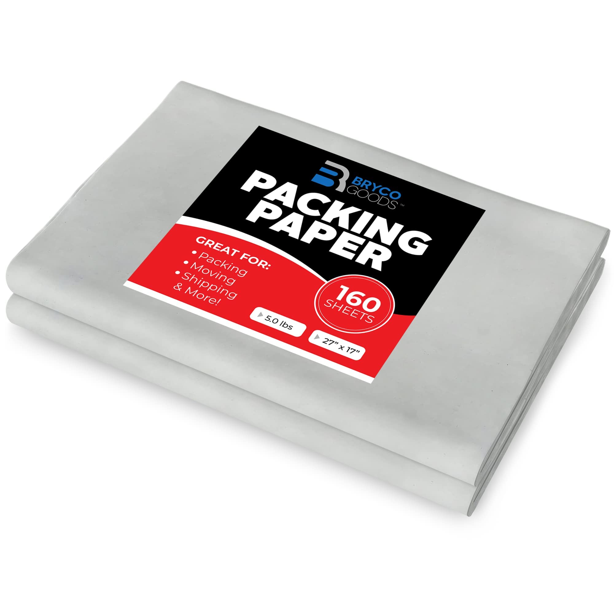 Mua Bryco Goods Packing Paper Sheets for Moving - 5lb - 160 Newspaper ...